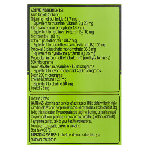 Activated B Complex Vitamins 60 Pack